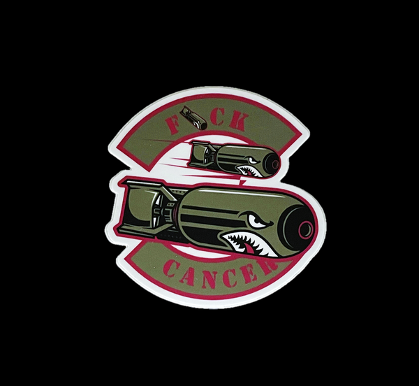 F*ck Cancer Sticker – Crab Zone, LLC