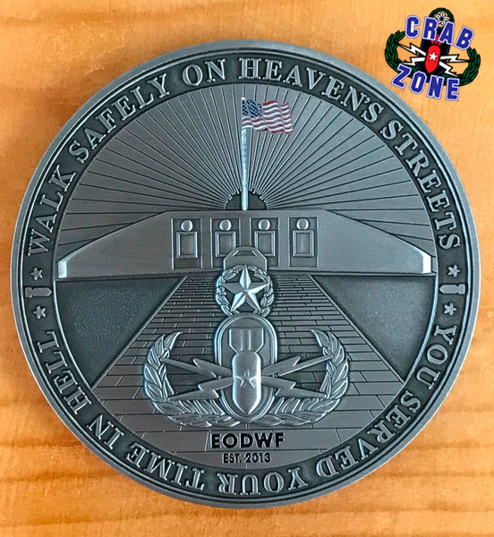 EOD Memorial Challenge Coin – Crab Zone, LLC